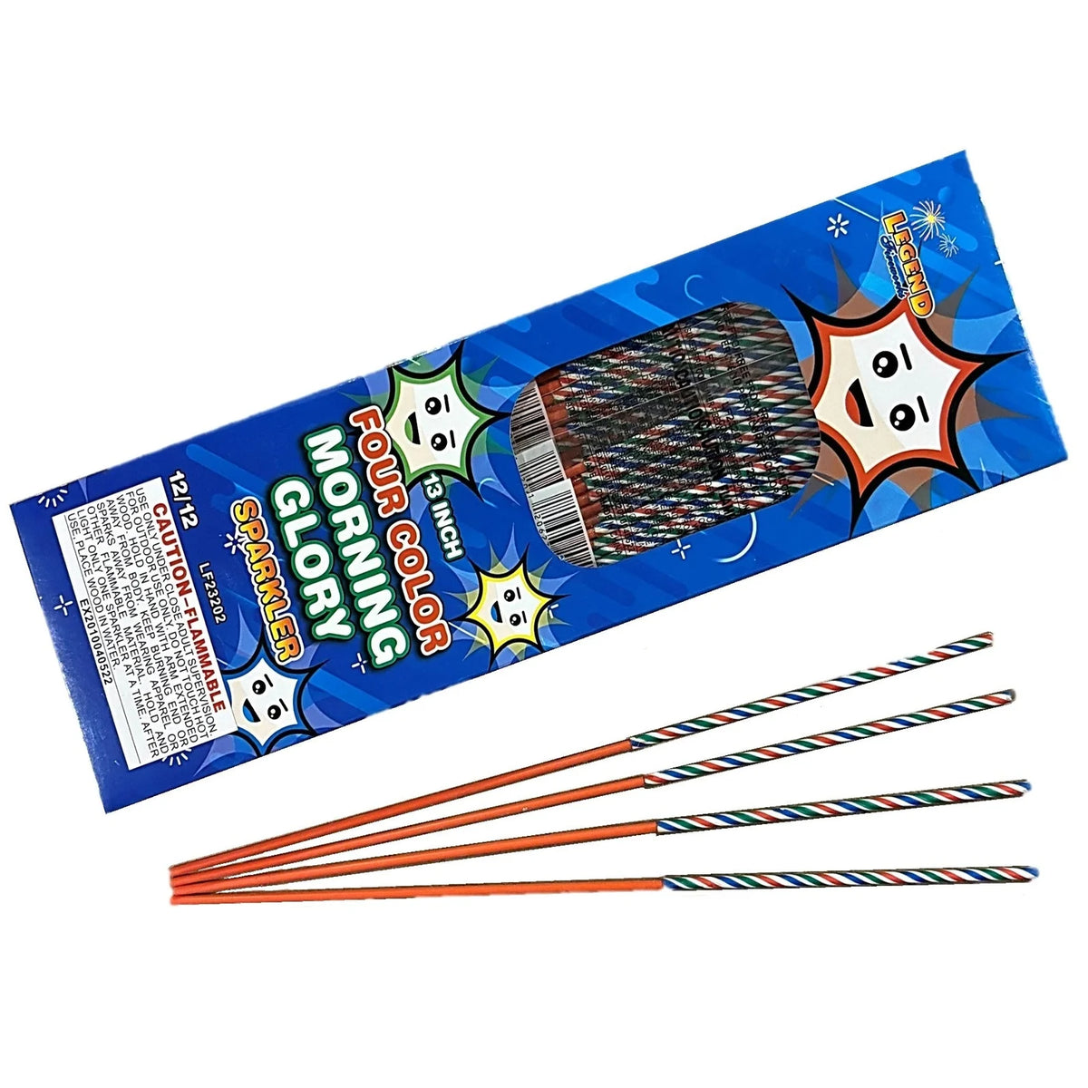 A35B1- 13" 4 Color Morning Glory Sparkler Pack of 12 – Redbeard’s ...