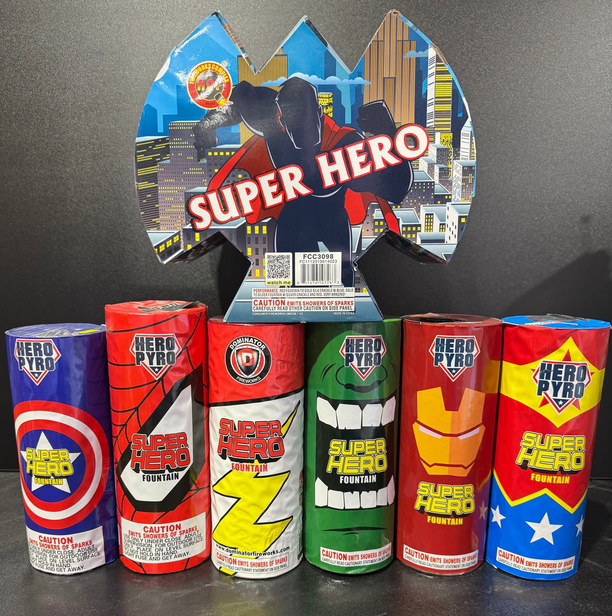 D19A-Super Hero Assortment – Redbeard’s Firework Showcase