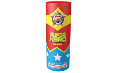 B50- Super Hero Fountain- Stars – Redbeard’s Firework Showcase