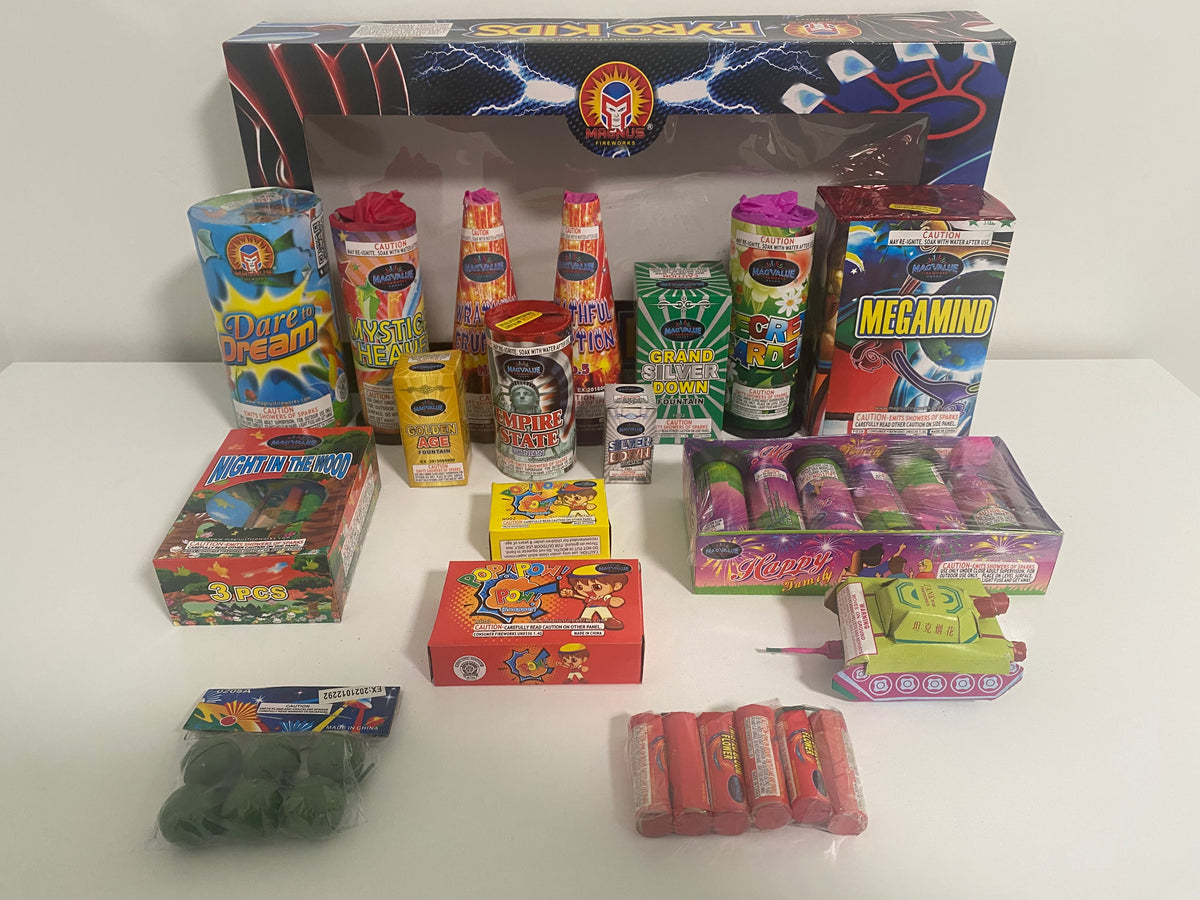 F08- Pyro Kids Assortment – Redbeard’s Firework Showcase