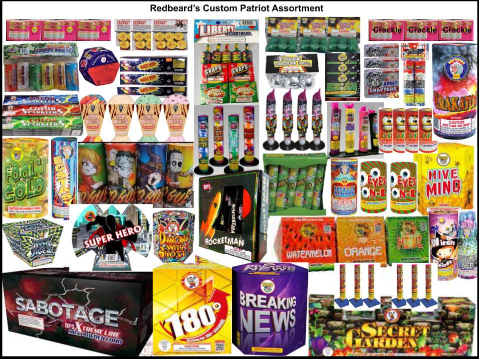 F14- Redbeard's Custom Patriot Assortment – Redbeard’s Firework Showcase