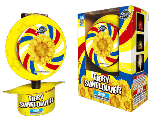 D40- Fiery Sunflower – Redbeard’s Firework Showcase